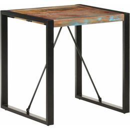 MAISONCHIC Esstisch Tisch für Wohnzimmer, Küche, Esszimmer 70x70x75 cm Recyceltes Massivholz DE80144