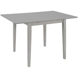MAISONCHIC Ausziehbarer Esstisch Tisch für Wohnzimmer, Küche, Esszimmer Grau (80-120)x80x74 cm mdf DE93951