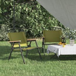MAISONCHIC 2er Set Campingstühle Strandstühle Liegestühle für Garten, Balkon und Terrrasse Grün 54x43x59 cm Oxford-Gewebe DE80680