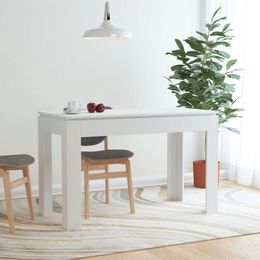 MAISONCHIC Esstisch Tisch für Wohnzimmer, Küche, Esszimmer Weiß 120x60x76 cm Holzwerkstoff DE42457