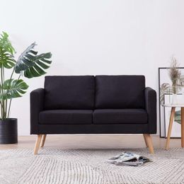 MAISONCHIC - 2-Sitzer-Sofa Loungesofa Couch Modern Stoff Schwarz DE29674