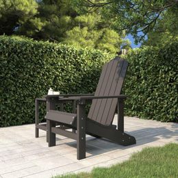 MAISONCHIC - Gartenstuhl Gartensessel Adirondack Stuhl für Garten Terrasse Balkon hdpe Anthrazit DE95242