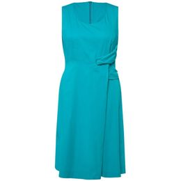 Ulla Popken Kleid Damen Gr&ouml;&szlig;e 58/60 blau Winterkleid