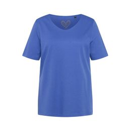 Ulla Popken Shirt Damen Gr&ouml;&szlig;e 4XL/5XL nachtblau