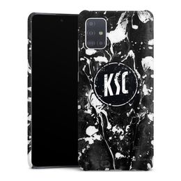 DeinDesign Galaxy A51 Handy Premium Case Smartphone Handyh&uuml;lle Schutzh&uuml;lle gl&auml;nzend Karlsruher Sc Ksc Official Licensed Product Premium Case