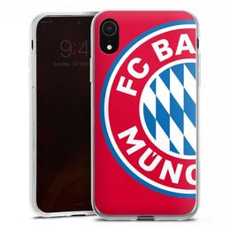DeinDesign iPhone Xr Handy Silikon H&uuml;lle Case transparent Handyh&uuml;lle Official Licensed Product Fcb Fc Bayern M&uuml;nchen Silikon Case