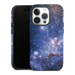 DeinDesign iPhone 14 Pro Handy Panzer Handyh&uuml;lle robuste Outdoor H&uuml;lle Schutzh&uuml;lle matt Galaxy Weltall Weltraum Tough Case