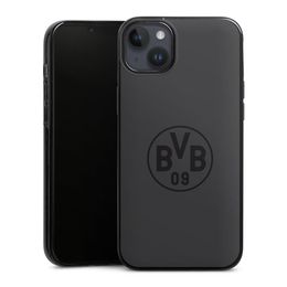 DeinDesign iPhone 14 Plus Handy Silikon H&uuml;lle Case schwarz Handyh&uuml;lle Bvb Borussia Dortmund Logo