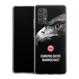 DeinDesign Galaxy A32 4G Handy Silikon H&uuml;lle Case transparent Handyh&uuml;lle European Cup Official Licensed Product Eintracht Frankfurt Silikon Case