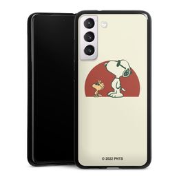 DeinDesign Galaxy S21 FE 5G Handy Silikon H&uuml;lle Case schwarz Handyh&uuml;lle Snoopy Official Licensed Product Kindheit