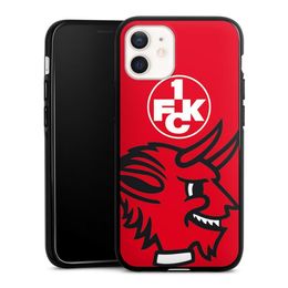 DeinDesign iPhone 12 mini Handy Silikon H&uuml;lle Case schwarz Handyh&uuml;lle 1. Fck Devil 1. Fc Kaiserslautern