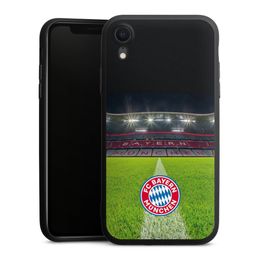 DeinDesign iPhone Xr Handy Premium Silikon H&uuml;lle Handyh&uuml;lle schwarz Case Stadium Fc Bayern M&uuml;nchen Fcb Silikon Premium Case