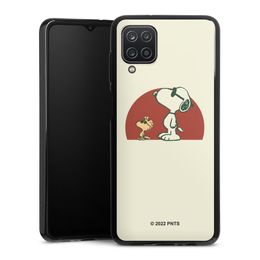 DeinDesign Galaxy A12 Handy Silikon H&uuml;lle Case schwarz Handyh&uuml;lle Kindheit Snoopy Official Licensed Product
