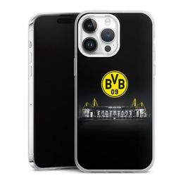 DeinDesign iPhone 14 Pro Max Handy Silikon H&uuml;lle Case transparent Handyh&uuml;lle Borussia Dortmund Stadium Bvb Silikon Case
