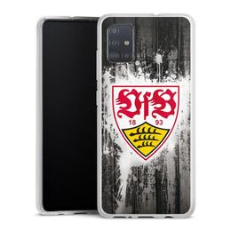 DeinDesign Galaxy A51 Handy Silikon H&uuml;lle Case transparent Handyh&uuml;lle Official Licensed Product Vfb Stuttgart Bundesliga Silikon Case