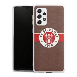 DeinDesign Galaxy A33 5G Handy Silikon H&uuml;lle Case transparent Handyh&uuml;lle Fc St. Pauli Official Licensed Product Logo Silikon Case