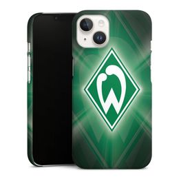 DeinDesign iPhone 14 Handy Premium Case Smartphone Handyh&uuml;lle Schutzh&uuml;lle matt Sv Werder Bremen Coat Of Arms Official Licensed Product Premium Case
