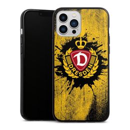 DeinDesign iPhone 13 Pro Max Handy Silikon H&uuml;lle Case schwarz Handyh&uuml;lle Official Licensed Product Soccer Sg Dynamo Dresden