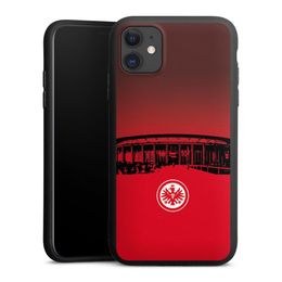 DeinDesign iPhone 11 Handy Premium Silikon H&uuml;lle Handyh&uuml;lle schwarz Case Eintracht Frankfurt Official Licensed Product Stadium Silikon Premium Case