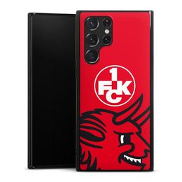 DeinDesign Galaxy S22 Ultra Handy Silikon H&uuml;lle Case schwarz Handyh&uuml;lle Devil 1. Fc Kaiserslautern 1. Fck
