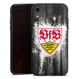 DeinDesign iPhone Xr Handy Silikon H&uuml;lle Case schwarz Handyh&uuml;lle Official Licensed Product Vfb Stuttgart Bundesliga