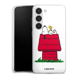 DeinDesign Galaxy S23 Handy Slim Case Silikon Handyh&uuml;lle transparent H&uuml;lle extra d&uuml;nn Snoopy Peanuts Official Licensed Product Silikon Slim Case