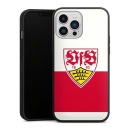 DeinDesign iPhone 13 Pro Max Handy Premium Silikon H&uuml;lle Handyh&uuml;lle schwarz Case Vfb Stuttgart Logo Official Licensed Product Silikon Premium Case