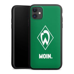 DeinDesign iPhone 11 Handy Premium Silikon H&uuml;lle Handyh&uuml;lle schwarz Case Official Licensed Product Moin Sv Werder Bremen Silikon Premium Case
