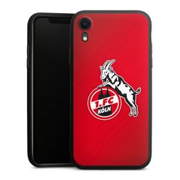 DeinDesign iPhone Xr Handy Premium Silikon H&uuml;lle Handyh&uuml;lle schwarz Case 1. Fc K&ouml;ln Effzeh Official Licensed Product Silikon Premium Case