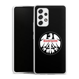 DeinDesign Galaxy A53 5G Handy Silikon H&uuml;lle Case wei&szlig; Handyh&uuml;lle Sge Eintracht Frankfurt Official Licensed Product Silikon Case