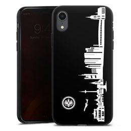 DeinDesign iPhone Xr Handy Silikon H&uuml;lle Case schwarz Handyh&uuml;lle Eintracht Frankfurt Sge Skyline