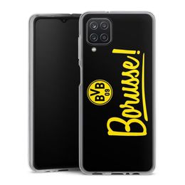DeinDesign Galaxy A12 Handy Silikon H&uuml;lle Case transparent Handyh&uuml;lle Bvb Borussia Dortmund Borusse Silikon Case