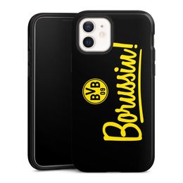 DeinDesign iPhone 12 mini Handy Panzer Handyh&uuml;lle robuste Outdoor H&uuml;lle Schutzh&uuml;lle gl&auml;nzend Borussia Dortmund Bvb Soccer Tough Case