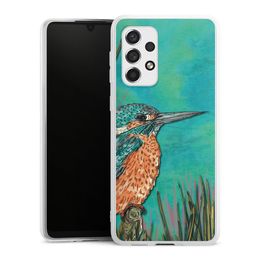 DeinDesign Galaxy A33 5G Handy Silikon H&uuml;lle Case transparent Handyh&uuml;lle Bird Painting Animals Silikon Case