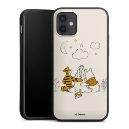 DeinDesign iPhone 12 mini Handy Premium Silikon H&uuml;lle Handyh&uuml;lle schwarz Case Disney Winnie The Pooh Official Licensed Product Silikon Premium Case