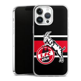 DeinDesign iPhone 14 Pro Max Handy Silikon H&uuml;lle Case transparent Handyh&uuml;lle Official Licensed Product 1. Fc K&ouml;ln Logo Silikon Case