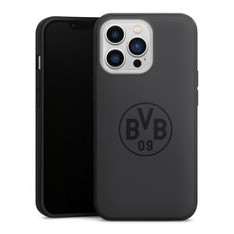DeinDesign iPhone 13 Pro Handy Premium Silikon H&uuml;lle Handyh&uuml;lle schwarz Case Bvb Borussia Dortmund Logo Silikon Premium Case