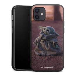 DeinDesign iPhone 12 mini Handy Premium Silikon H&uuml;lle Handyh&uuml;lle schwarz Case The Child Star Wars Baby Yoda Silikon Premium Case