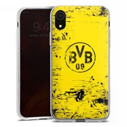 DeinDesign iPhone Xr Handy Silikon H&uuml;lle Case transparent Handyh&uuml;lle Bvb Official Licensed Product Borussia Dortmund Silikon Case