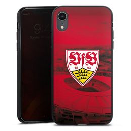 DeinDesign iPhone Xr Handy Silikon H&uuml;lle Case schwarz Handyh&uuml;lle Vfb Stuttgart Official Licensed Product Stadium