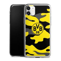 DeinDesign iPhone 11 Handy Slim Case Silikon Handyh&uuml;lle transparent H&uuml;lle extra d&uuml;nn Borussia Dortmund Bvb Merchandise Silikon Slim Case