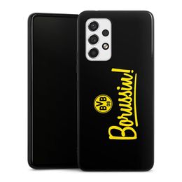 DeinDesign Galaxy A53 5G Handy Silikon H&uuml;lle Case schwarz Handyh&uuml;lle Borussia Dortmund Soccer Bvb