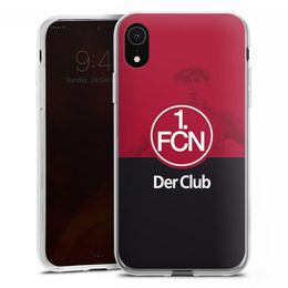 DeinDesign iPhone Xr Handy Silikon H&uuml;lle Case transparent Handyh&uuml;lle Official Licensed Product Der Club 1. Fc N&uuml;rnberg Silikon Case