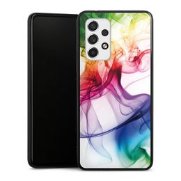 DeinDesign Galaxy A53 5G Handy Silikon H&uuml;lle Case schwarz Handyh&uuml;lle Colour Rainbow Water