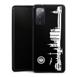 DeinDesign Galaxy S20 FE 5G Handy Silikon H&uuml;lle Case schwarz Handyh&uuml;lle Eintracht Frankfurt Skyline Sge