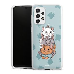DeinDesign Galaxy A33 5G Handy Silikon H&uuml;lle Case wei&szlig; Handyh&uuml;lle Aristocats Cat Disney Silikon Case