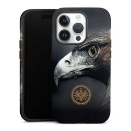 DeinDesign iPhone 14 Pro Handy Panzer Handyh&uuml;lle robuste Outdoor H&uuml;lle Schutzh&uuml;lle matt Eintracht Frankfurt Eagle Official Licensed Product Tough Case