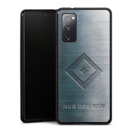 DeinDesign Galaxy S20 FE Handy Silikon H&uuml;lle Case schwarz Handyh&uuml;lle Hsv Metallic Look Hamburger Sv