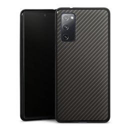 DeinDesign Galaxy S20 FE 5G Handy Silikon H&uuml;lle Case schwarz Handyh&uuml;lle Carbon Muster Metallic Look