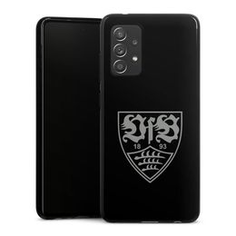 DeinDesign Galaxy A52s 5G Handy Silikon H&uuml;lle Case schwarz Handyh&uuml;lle Official Licensed Product Logo Vfb Stuttgart